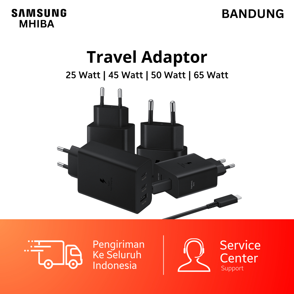 Jual Samsung Travel Adapter 25Watt, 45Watt, 50Watt, 65Watt | Shopee ...
