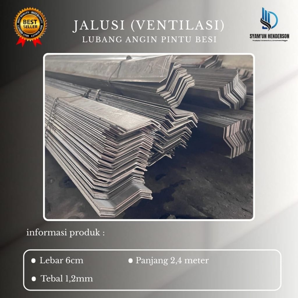 Jual (HEMAT) Jalusi Besi || Lubang Angin || Tebal 1.2mm Panjang 2.4mM ...