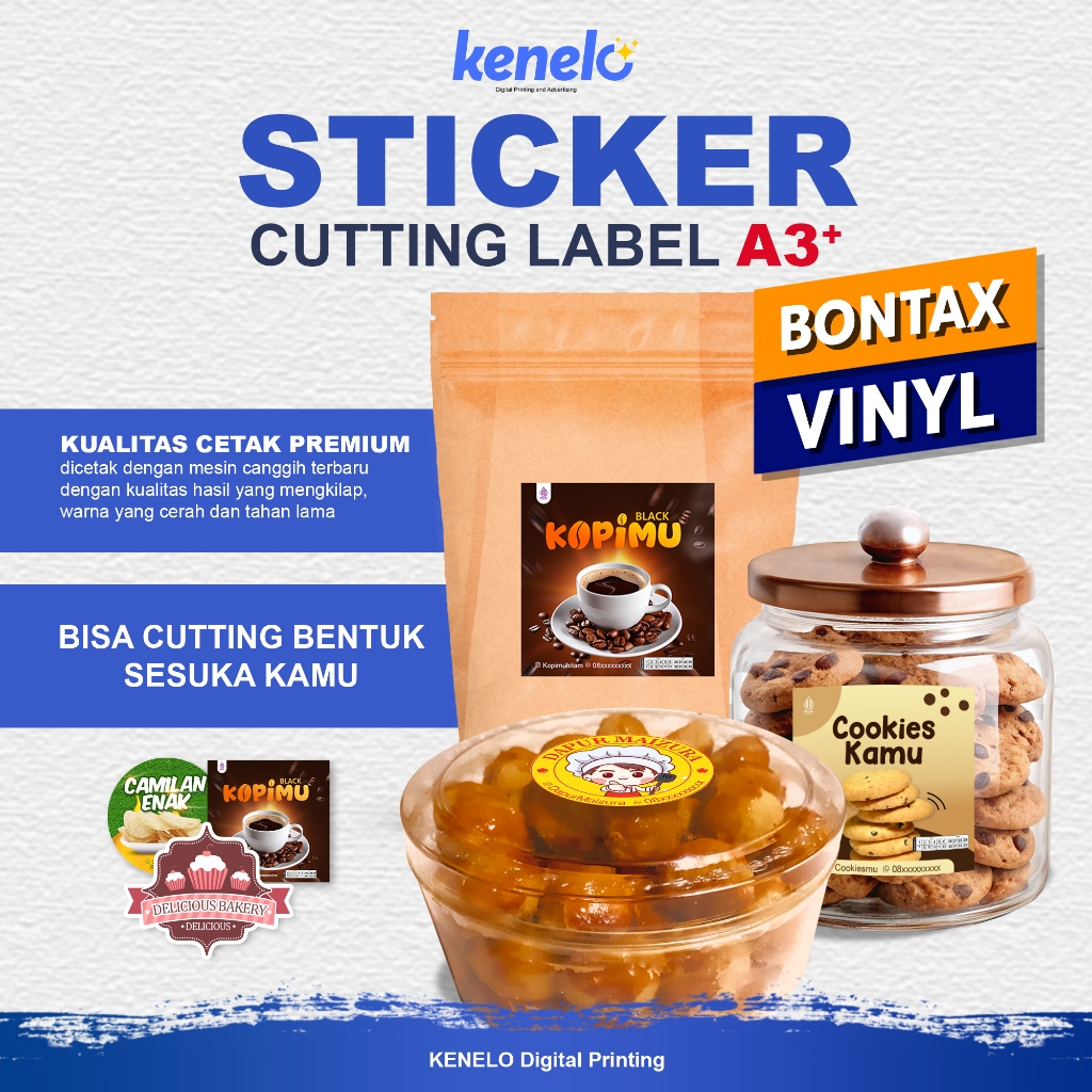 Jual Cetak Stiker Label Custom Logo Usaha | Label Makanan Minuman ...