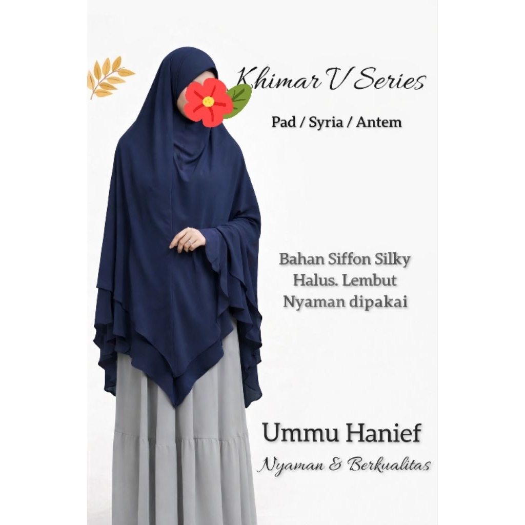 Jual Ummu Hanief II Hijab JIlbab Bergo Instan V Shape ( Runcing) XL ...