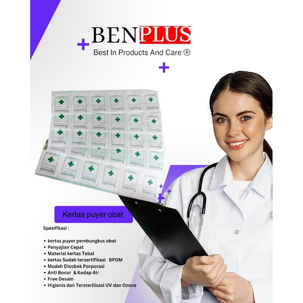 Jual kertas puyer obat hijau umum plus isi 1200 pcs | Shopee Indonesia