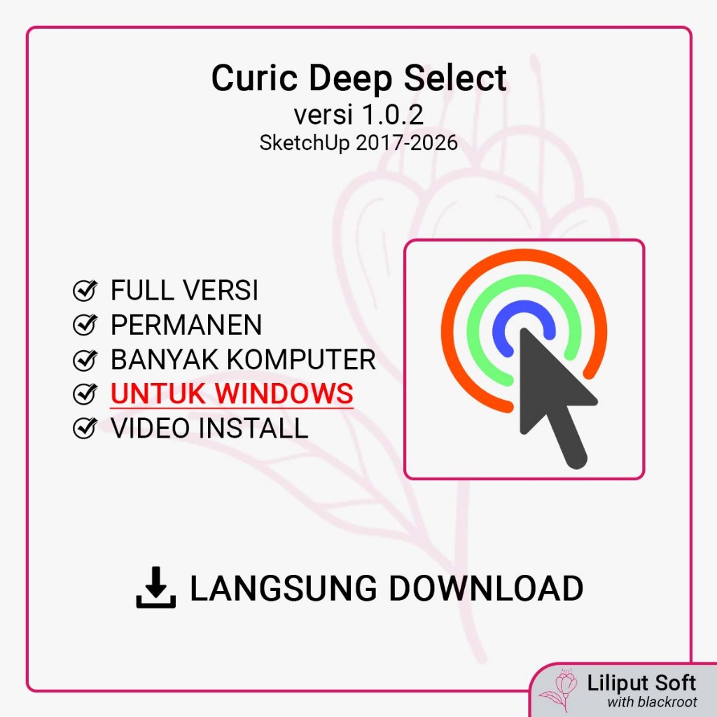 Jual Curic Deep Select v1.0.2 Plugin SketchUp Full Versi | Shopee Indonesia