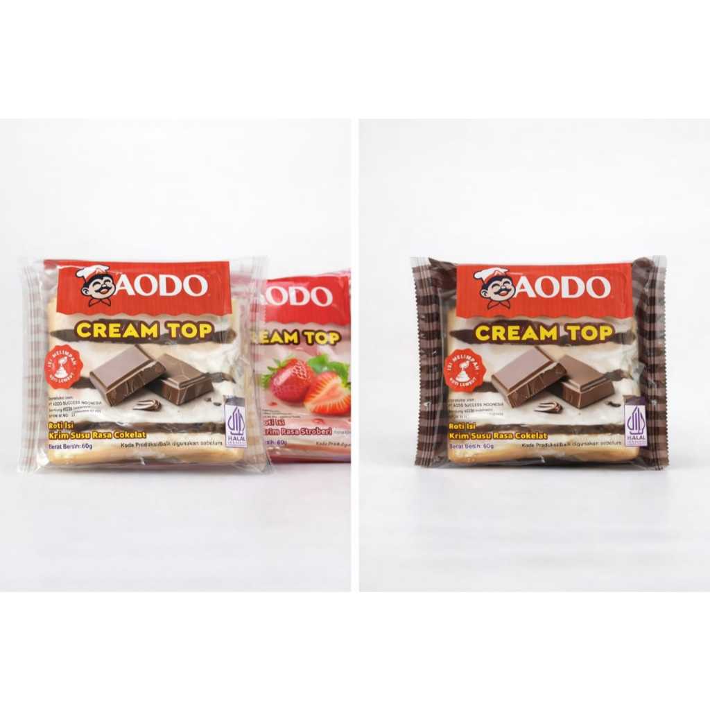 Jual Roti Cream Top Aodo 60 Gram ( Harga 5 Pcs ) | Shopee Indonesia