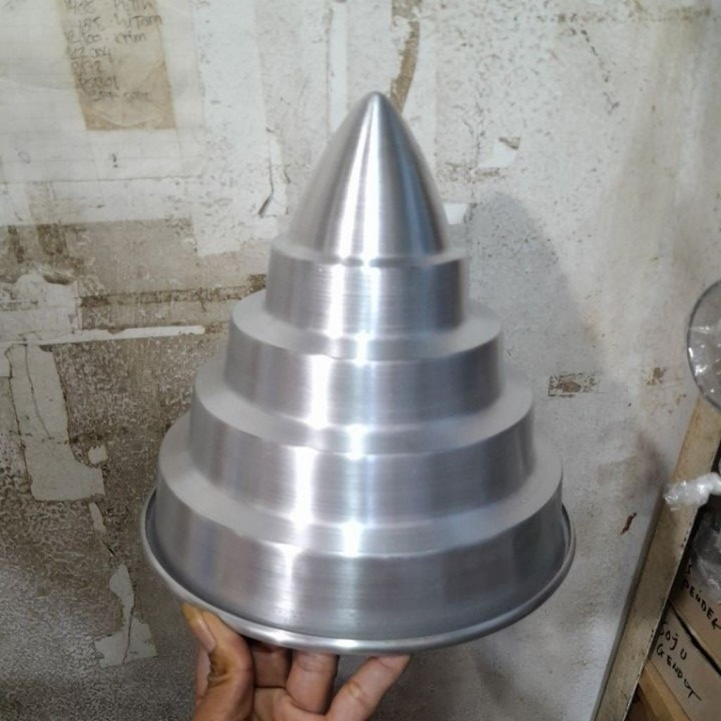 Jual Cetakan Tumpeng Bahan Alumunium ukuran Diameter 22 cm | Shopee ...
