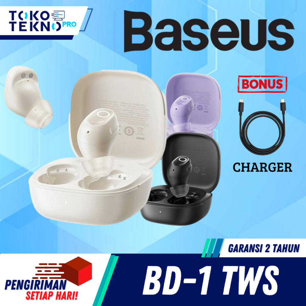 Jual Baseus BD1 / BD-1 Mini TWS True Wireless Earbuds Bluetooth 5.4 ...
