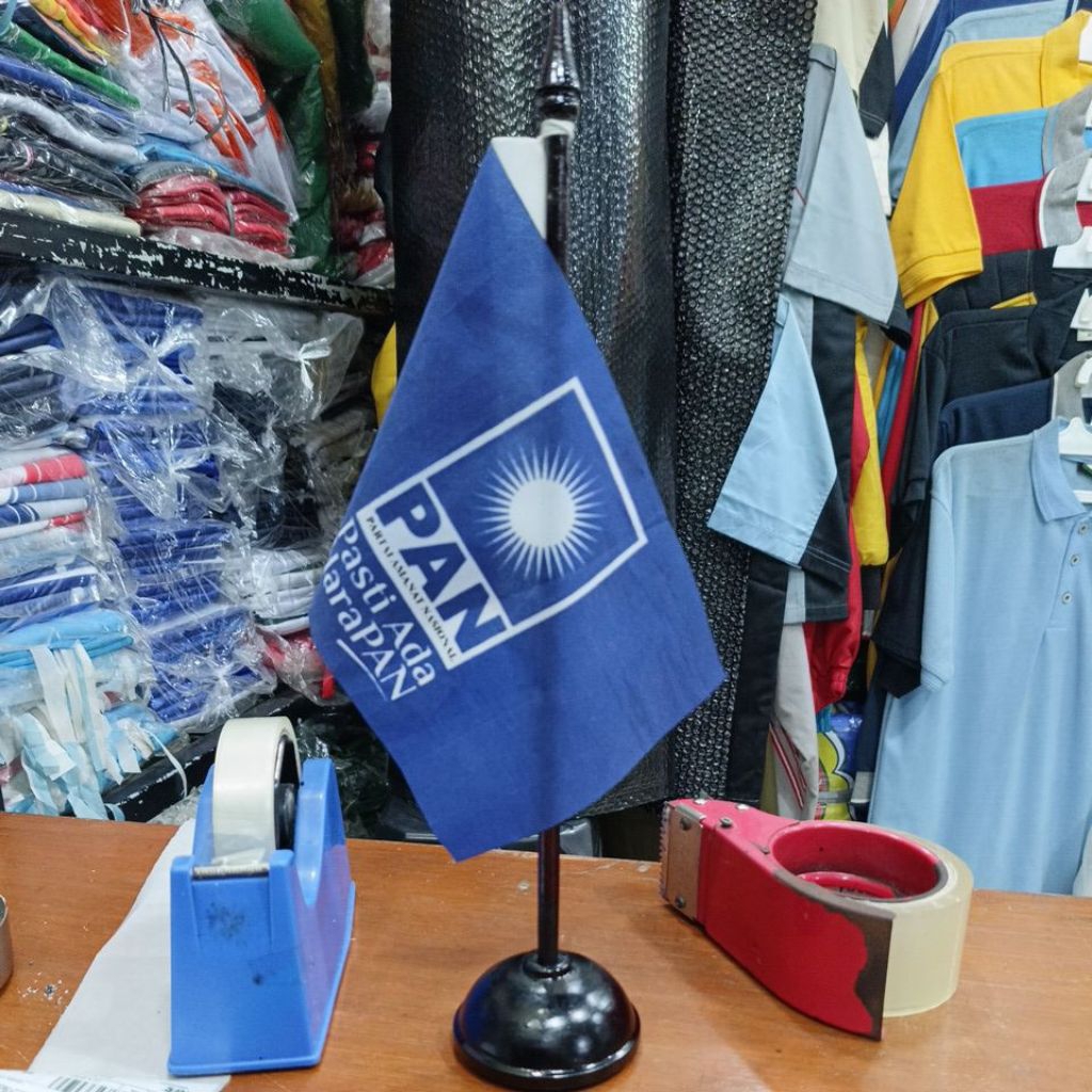Jual BENDERA PARTAI PAN MEJA / BENDERA PARTAI AMANAT NASIONAL + TIANG ...