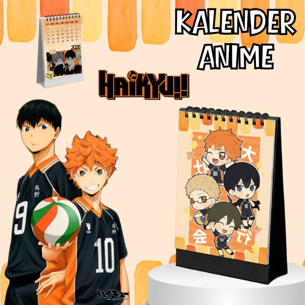 Jual CALENDAR ANIME 2026! KALENDER HAIKYU KALENDER DUDK ANIME | Shopee ...