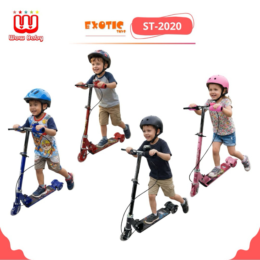 Jual EXOTIC SCOOTER ST2020 ( HAND BRAKE ) Scooter Anak | Shopee Indonesia
