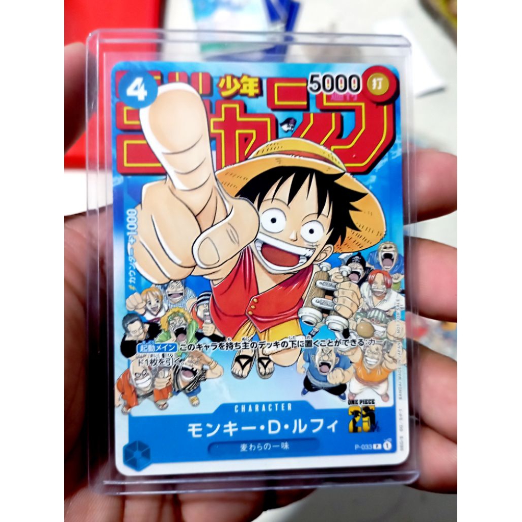 Jual One Piece Card Monkey D Luffy Shonen Jump | Shopee Indonesia