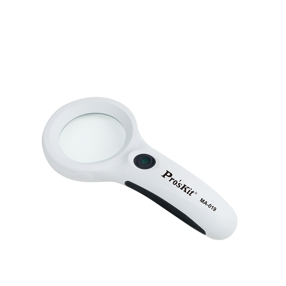 Jual KACA PEMBESAR PRO'SKIT MA-019 3X Handheld LED Light Magnifier with ...