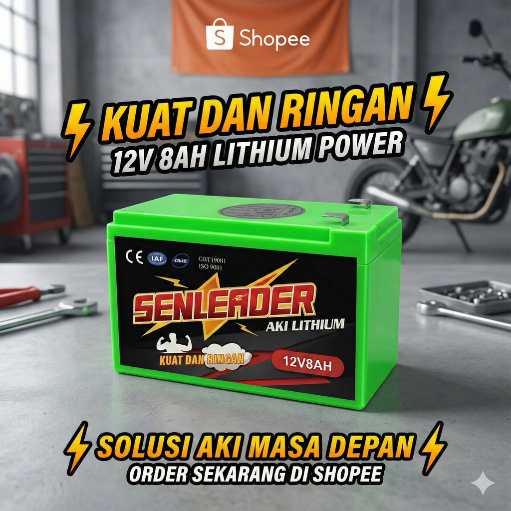 Jual Aki Baterai Litium Lithium Sinleader 8ah 10ah 12ah 14ah 16ah ...