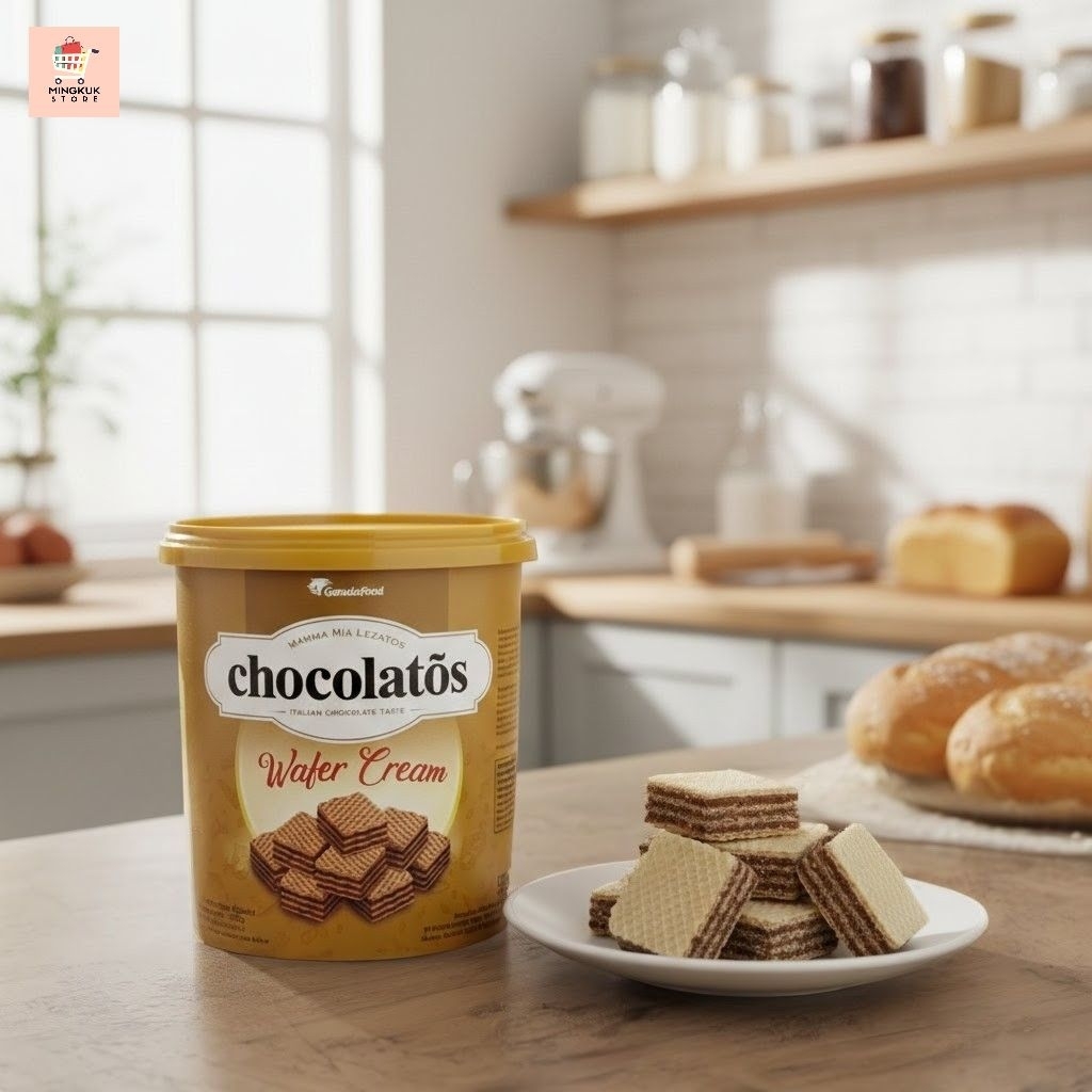 Jual Chocolatos Wafer Cream 300gr Toples | Shopee Indonesia