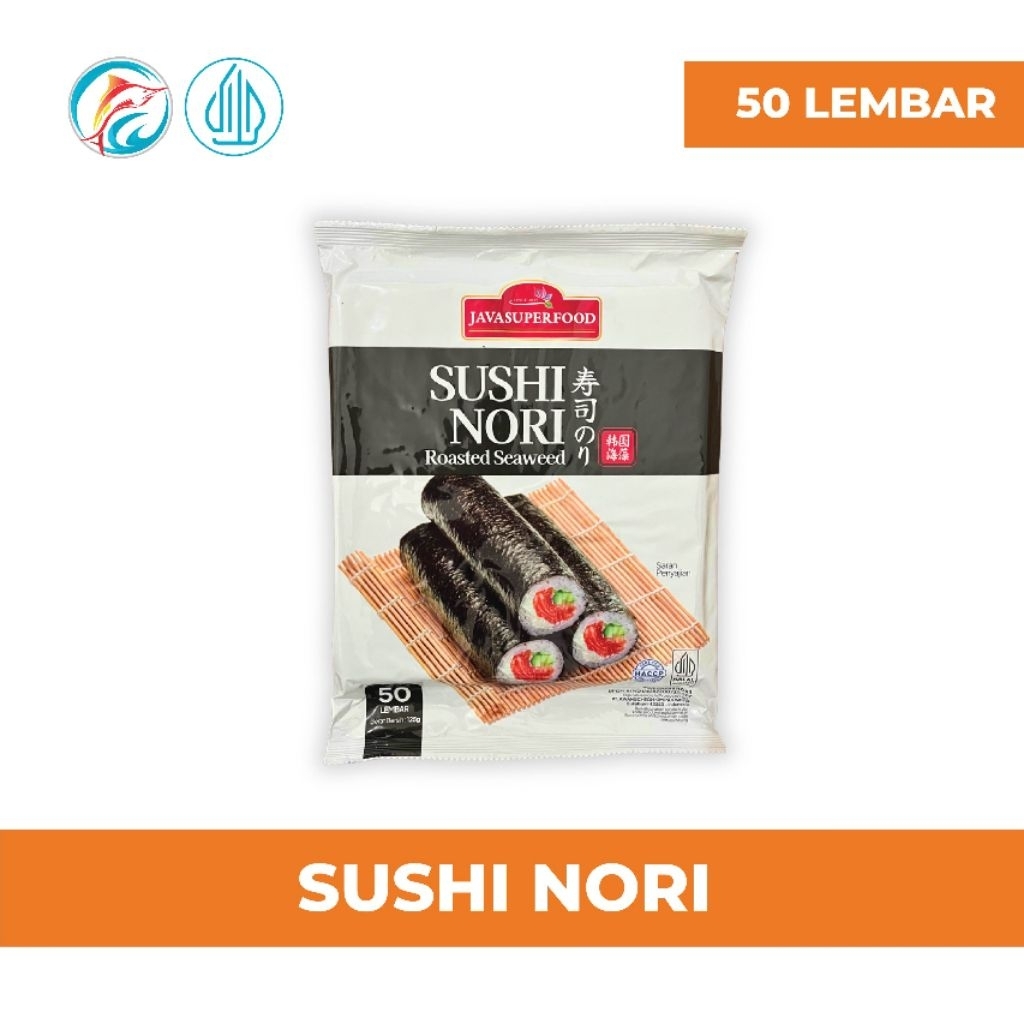 Jual Sushi Nori HALAL MUI 50 Sheet/50 Lembar Java Superfood | KEMASAN ...