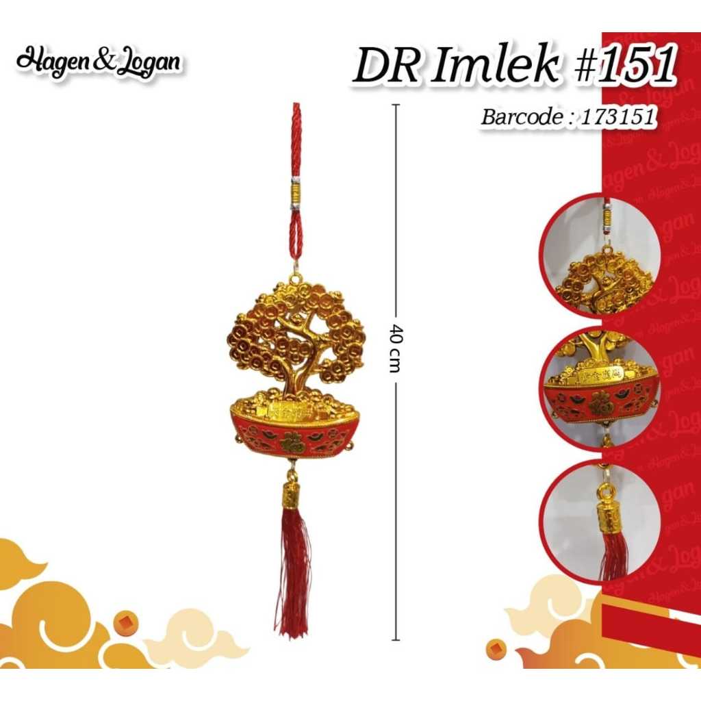Jual gantungan pajangan imlek chinese new year hiasan ( ukuran besar ...