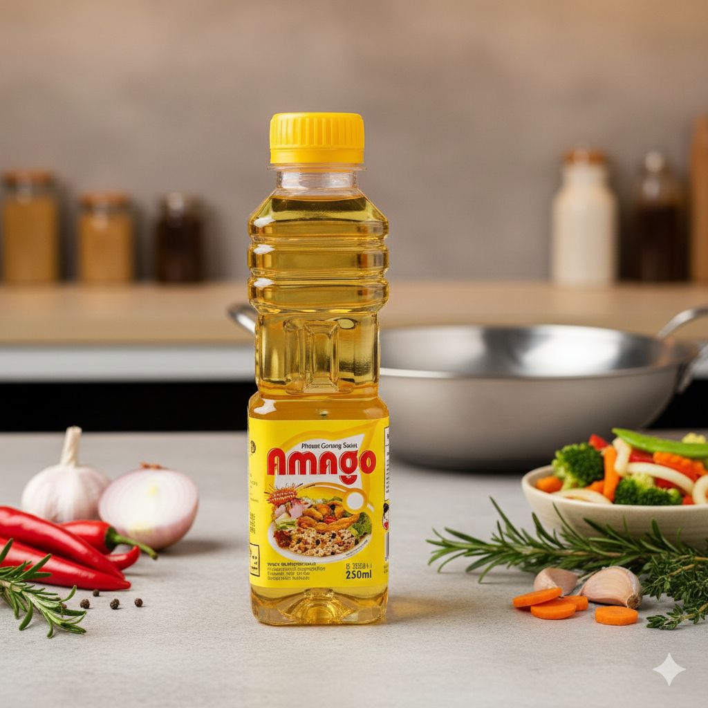Jual 1 BOTOL MINYAK GORENG AMAGO 250ml | Shopee Indonesia
