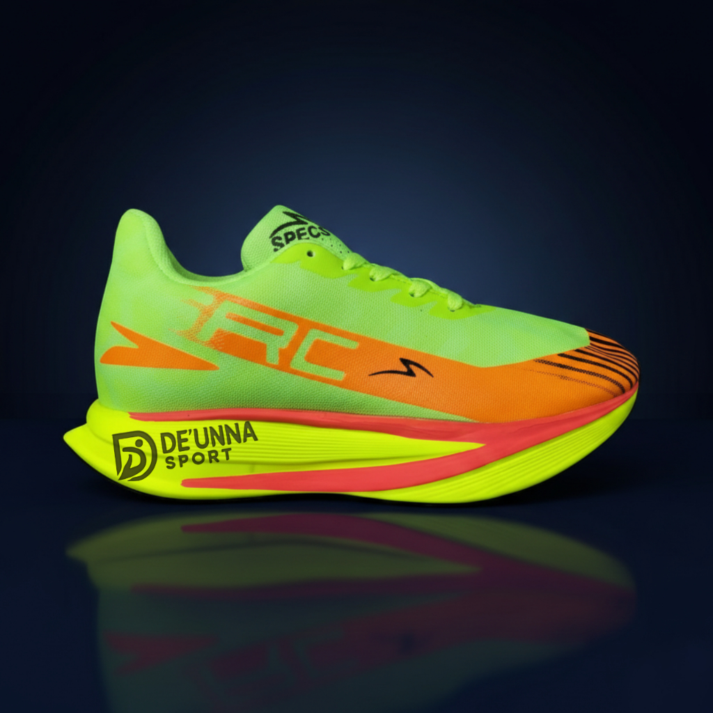 Jual Sepatu Running Unisex Ringan Empuk Breathable Warna STABILO ORANGE ...