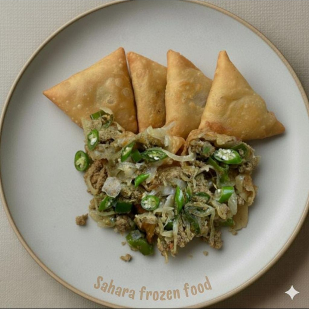 Jual Sambosa daging pedas bumbu kari India isi full daging sapi cabe ...