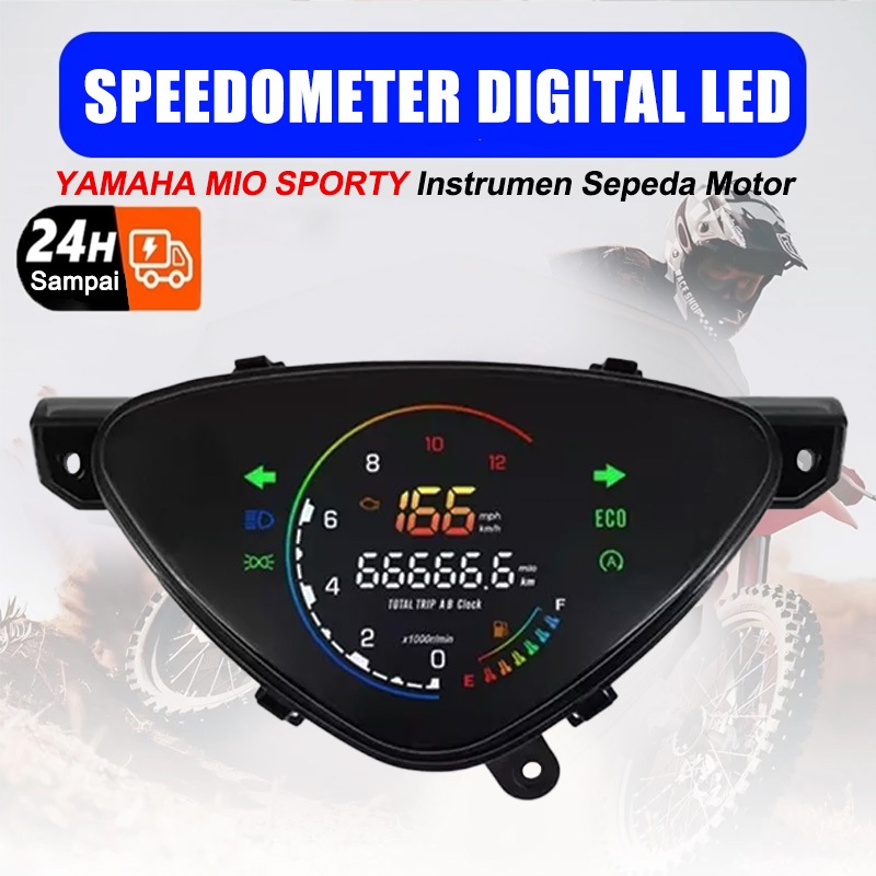 Jual Speedometer Digital H4 untuk Yamaha Mio Sporty & Mio Smile / LCD ...
