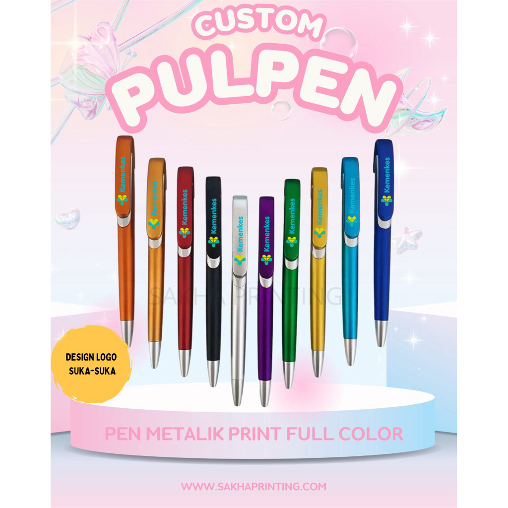 Jual Pulpen custom/Ballpoint custom/Ballpoint Logo nama/Ballpoint print ...