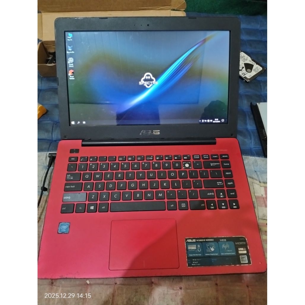 Jual (Termurah) Asus x453s N3820 Ram 4gb/500gb Seken Like new Windows ...