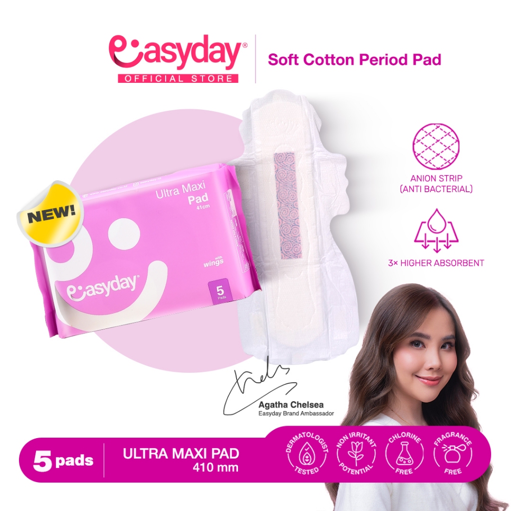 Jual Easyday Ultra Maxi Pad 41cm - 5's | Pembalut Wanita Bersalin Heavy ...