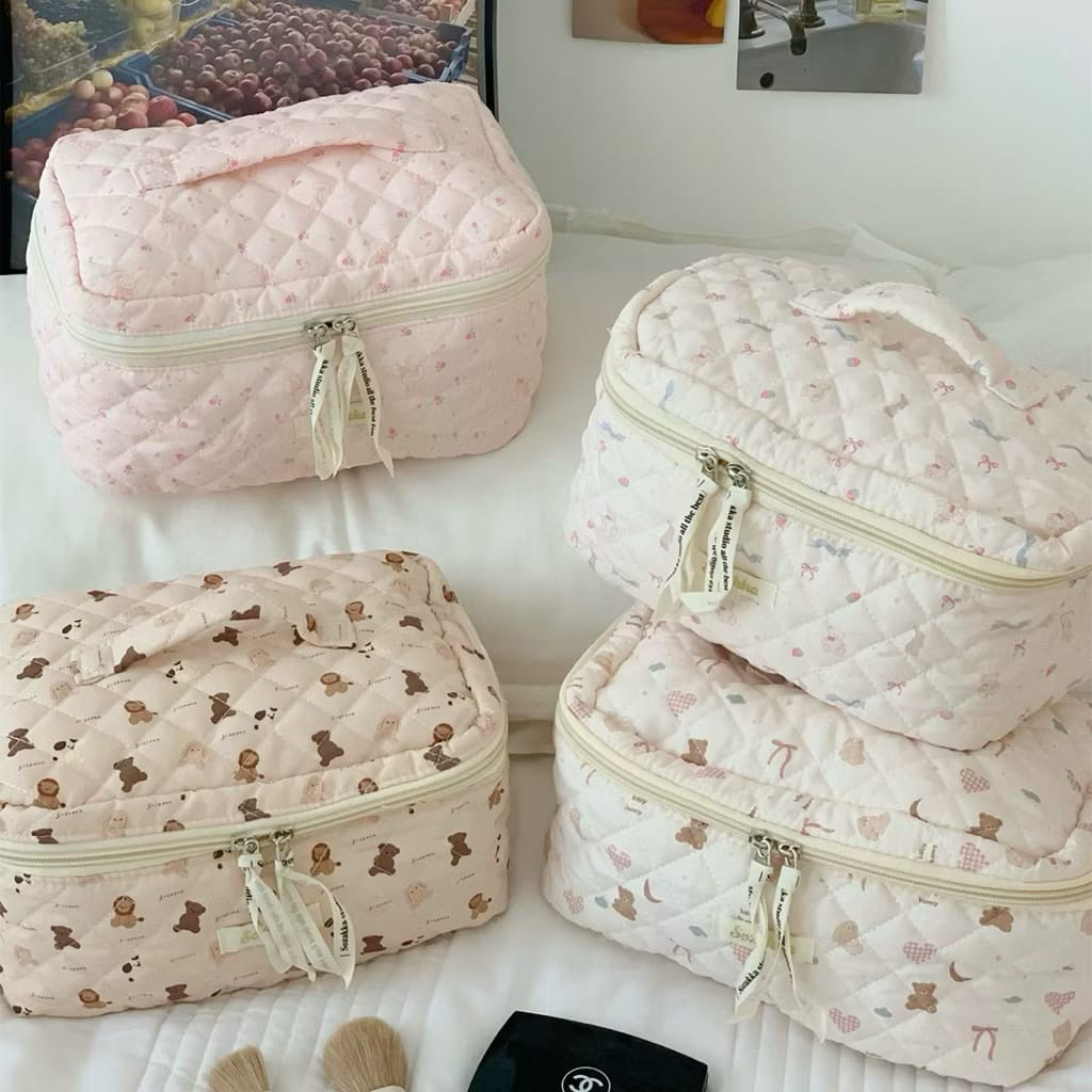 Jual MY LITTLE BERRY - Puffy Jumbo Cute Make Up Pouch - Tas Makeup ...