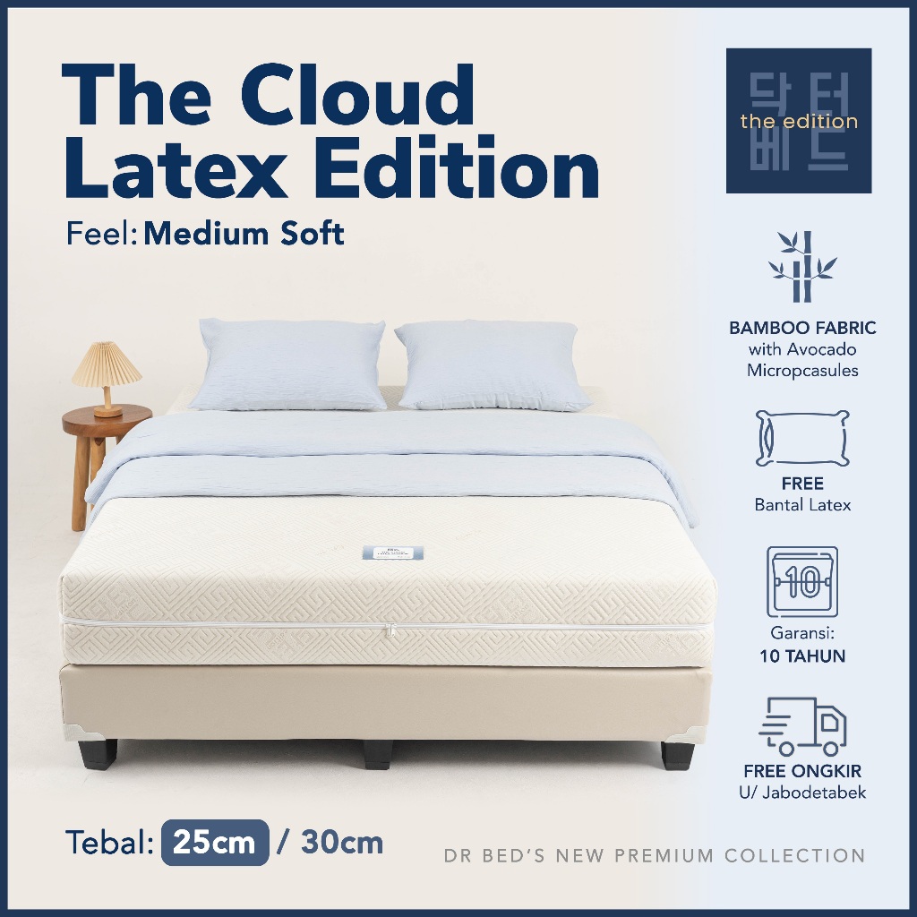Jual DR.BED - Kasur Dr.Bed The Cloud Latex Edition 25cm uk 90x200 - uk ...