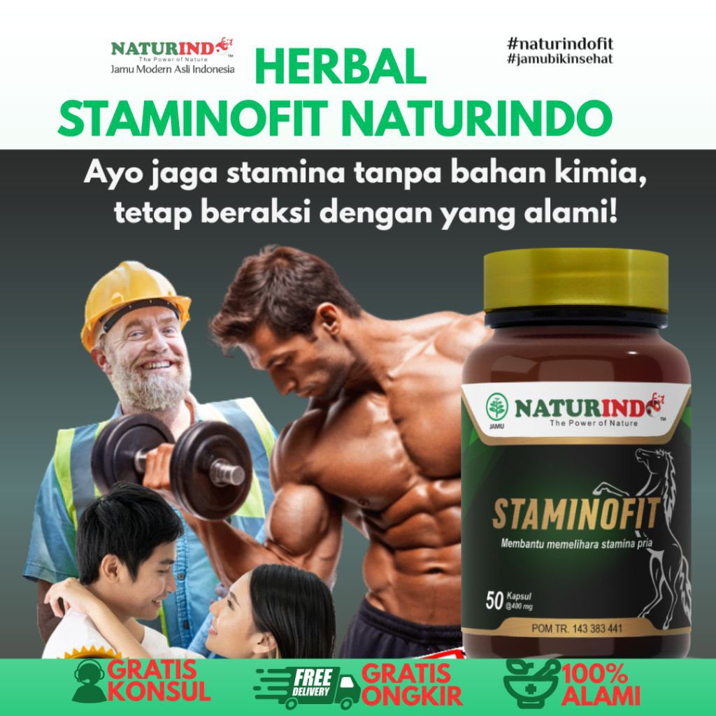 Jual Staminofit Obat Herbal Naturindo 50 Kapsul Membantu Memelihara ...