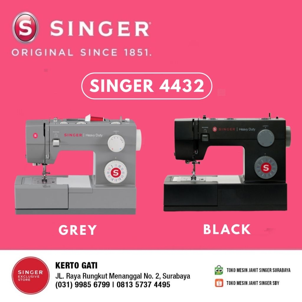 Jual Mesin Jahit SINGER Heavy Duty 4432 | Shopee Indonesia