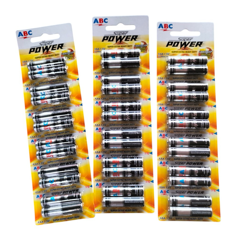 Jual baterai / batrai ABC super power AAA 1,5V / baterai AAA ABC super ...