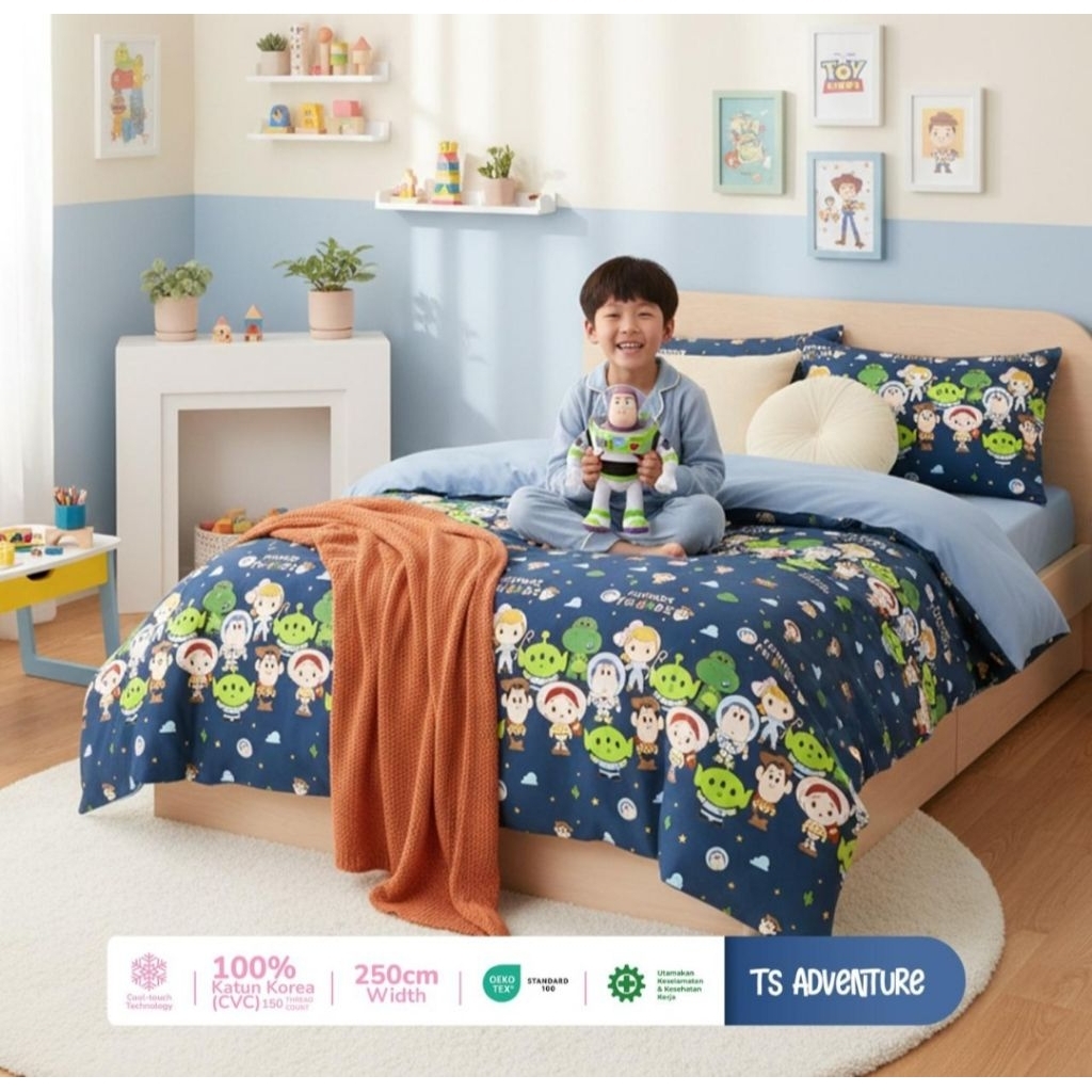 Jual SPREI KATUN Tsum tsum Paw Patrol Pooh Winnie the Pooh MOTIF Duck ...