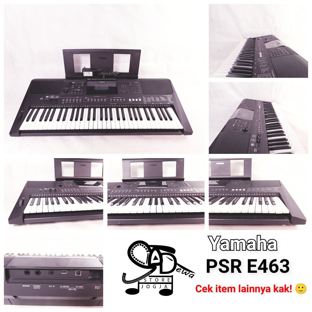 Jual YAMAHA PSR E463 PSR-E463 KEYBOARD E 463 USB FLASHDISK no piano ...