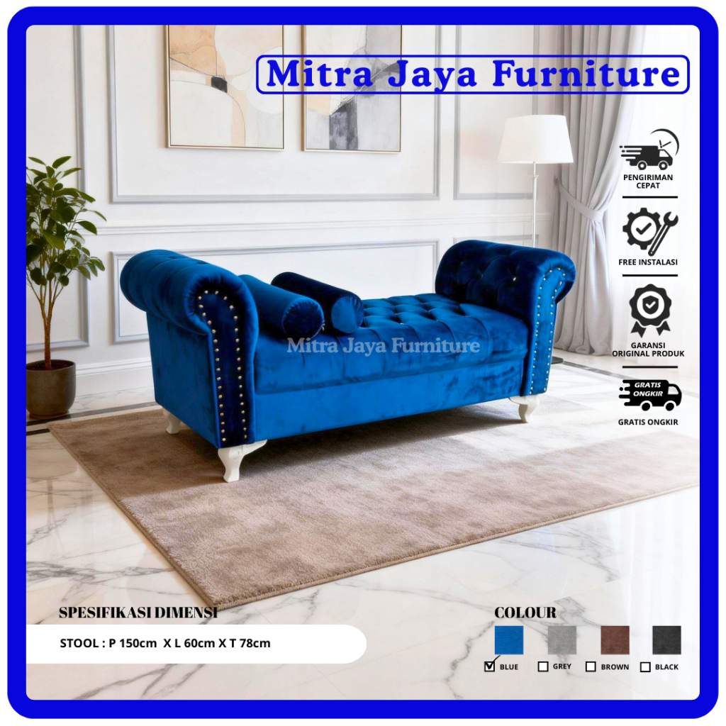 Jual STOOL PANJANG/BENCH SOFA/PUFF/STORAGE BOX/SOFA SOFA PERAHU/SOFA ...