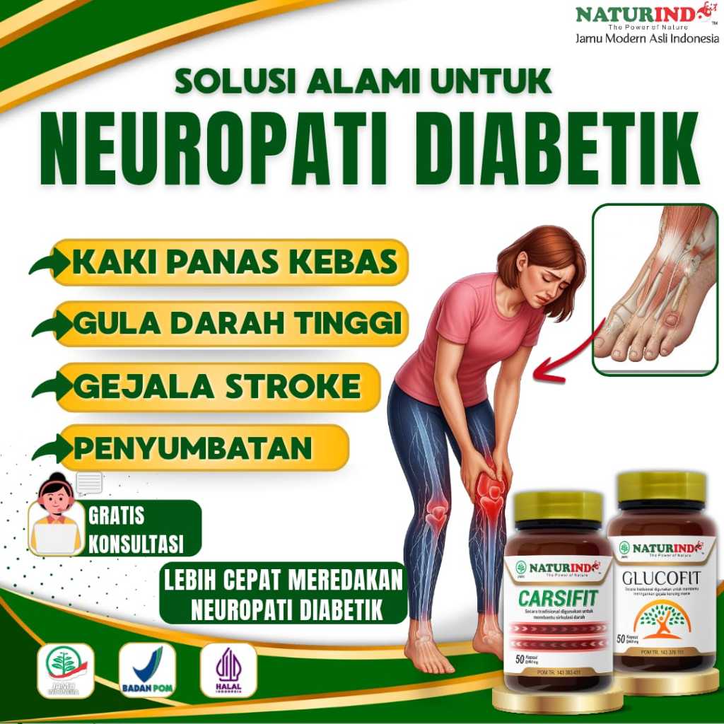 Jual Herbal Neuropati Diabetik Kerusakan Saraf Diabetes Perifer ...