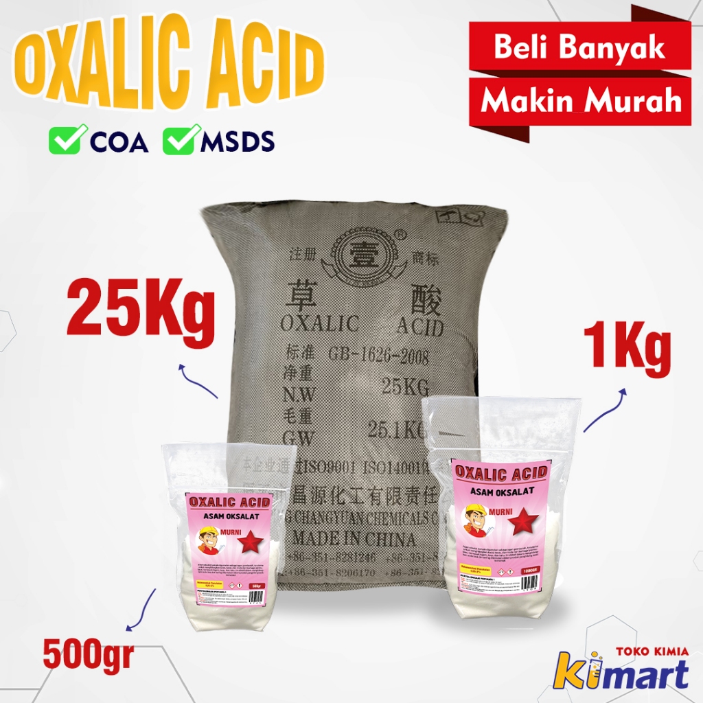 Jual Oxalic Acid oxalid asam oxalad 500 gr bahan pembersih kerak osasir ...