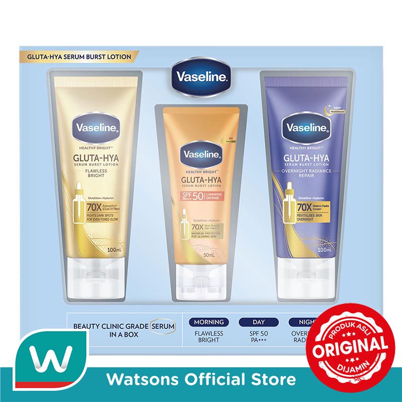 Jual Vaseline Gluta-Hya Series Pack Serum Burst Lotion | Shopee Indonesia