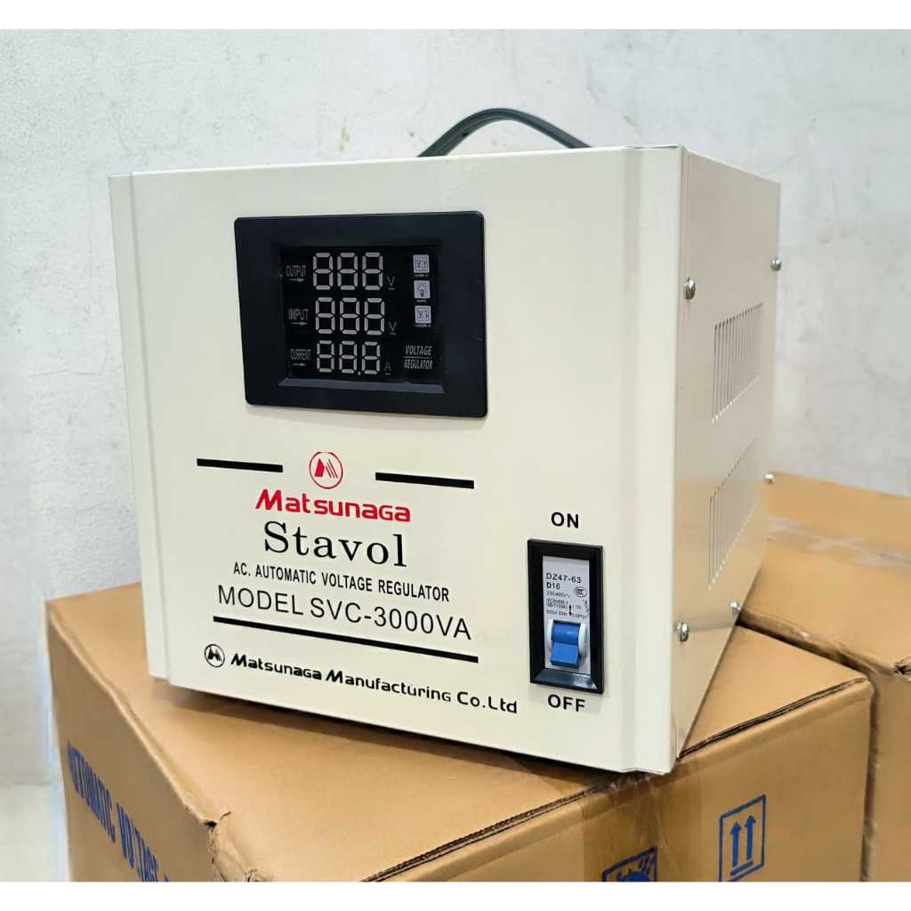 Jual Stavolt SVC Digital 3000W MATSUNAGA Stavolt Stabilizer Listrik ...