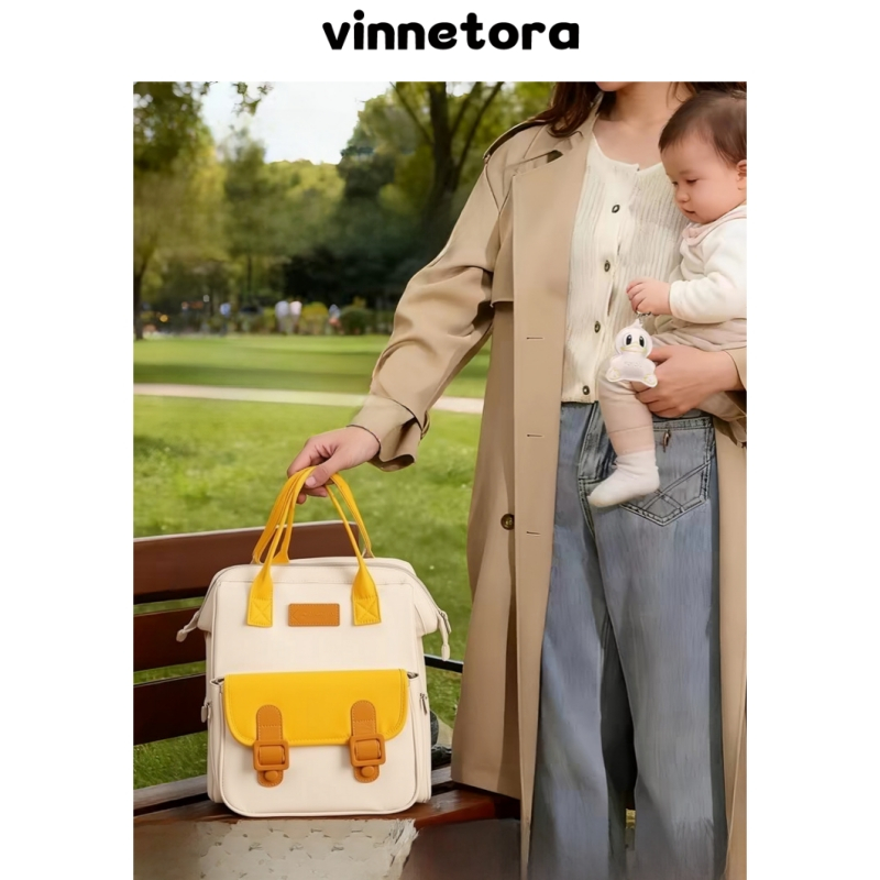 Jual VINNETORA Tas Ibu Backpack Kapasitas Besar Bag Wanita 1202 ...