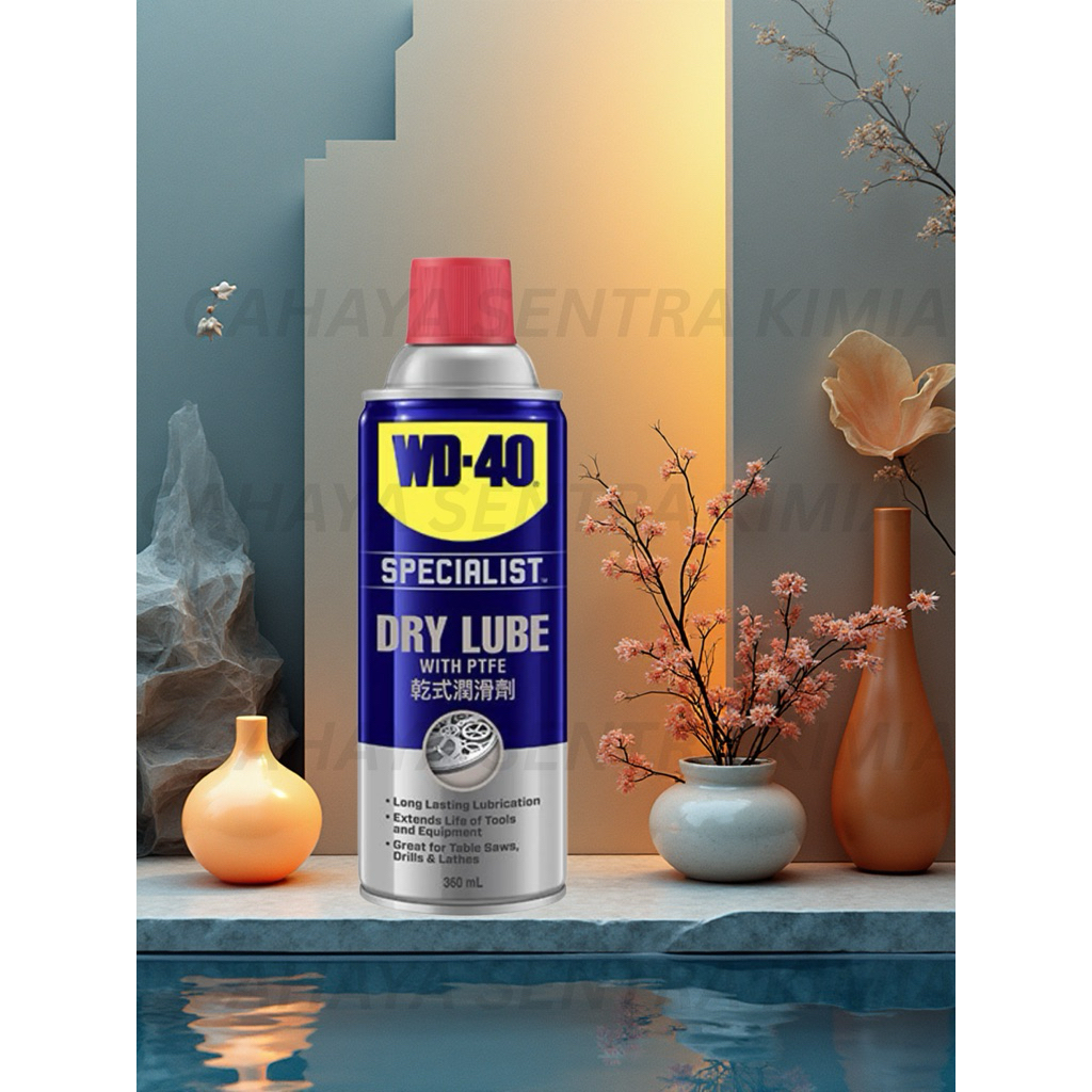 Jual WD 40 dry lube with PTFE 360ML | Shopee Indonesia