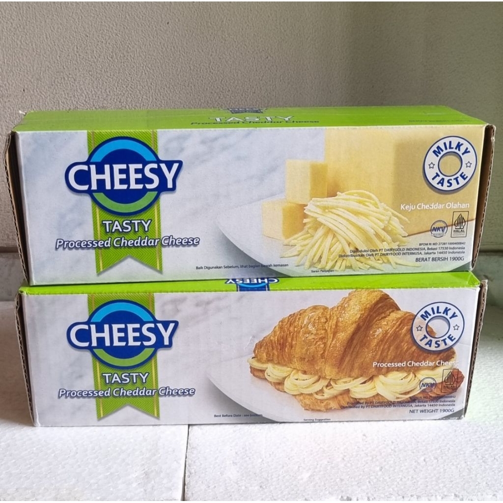 Jual keju cheesy Cheddar Cheese ED Sept 2026 | Shopee Indonesia