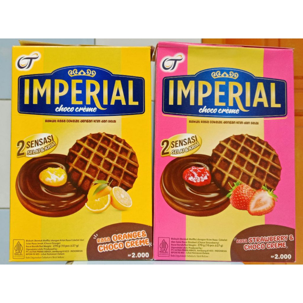 Jual Biskuit Imperial Choco Creme 2 Sensasi Selai & Creme Isi 10 ...