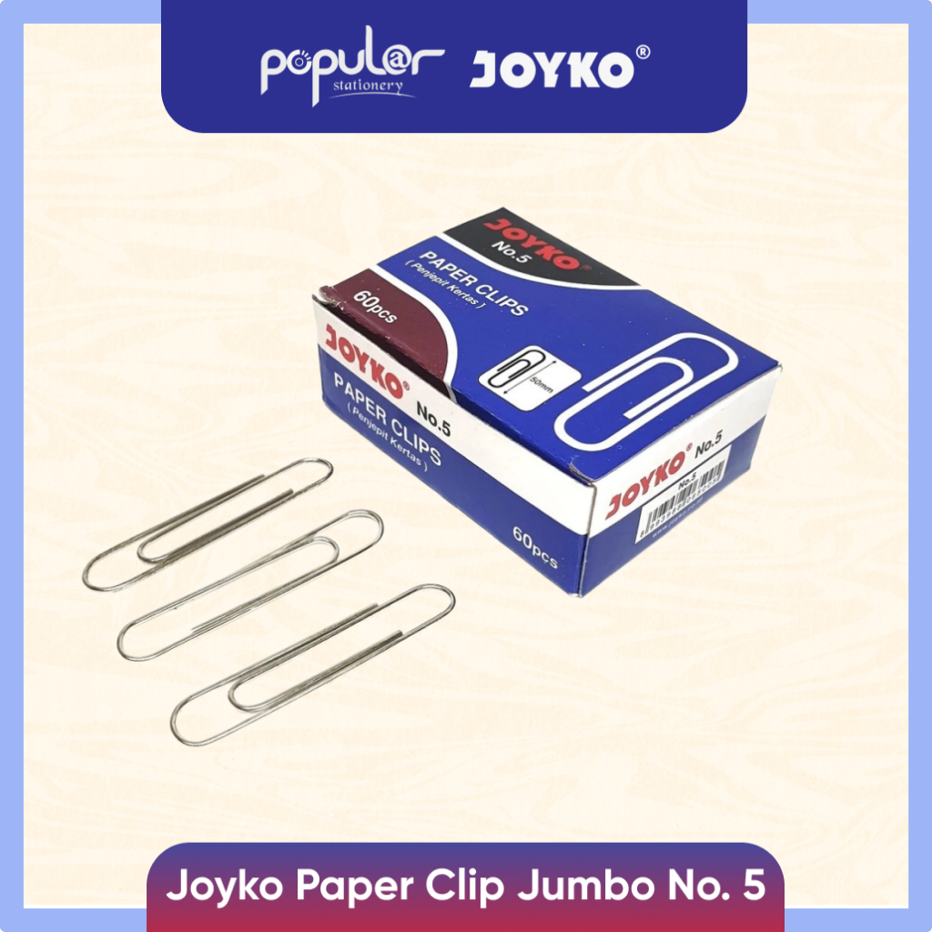 Jual Joyko Paper Clip No. 5 | Penjepit Kertas Jumbo Joyko No 5 | Paper ...