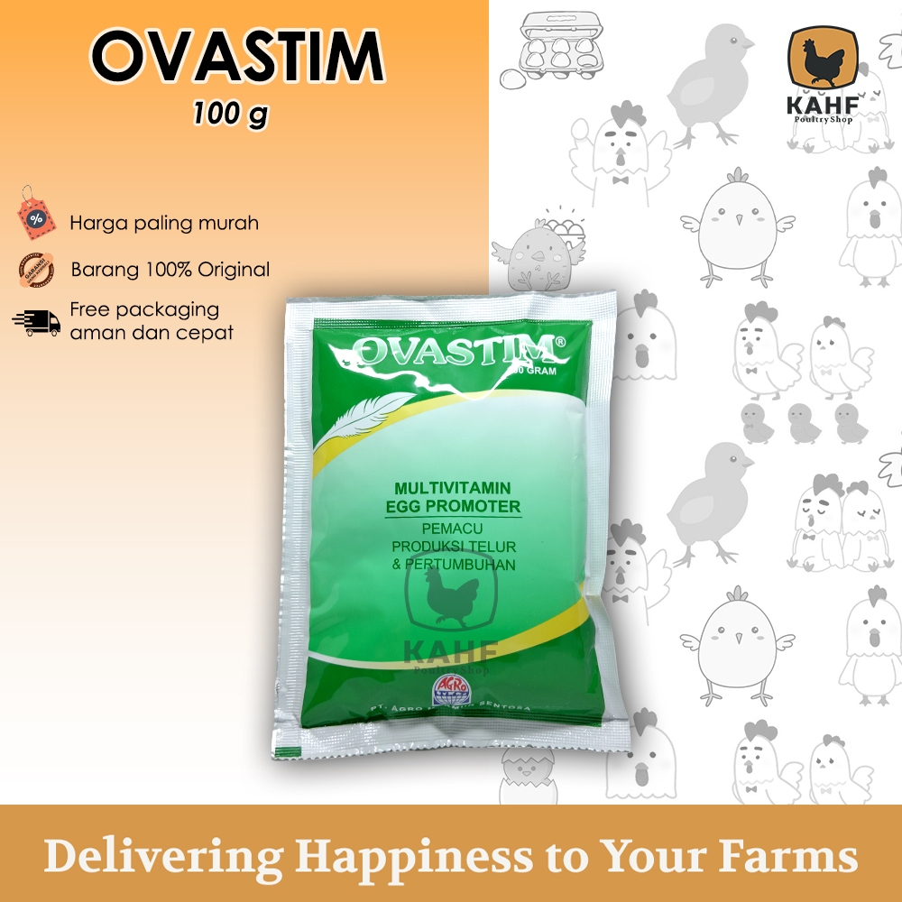Jual Ovastim 100 gram Multivitamin Egg Promotor Pemicu Produksi Telur ...