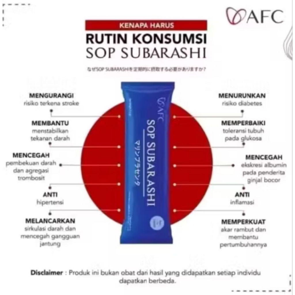 Jual Sop subarashi original eceran 3 sachet" Suplemen sop subarashi ...