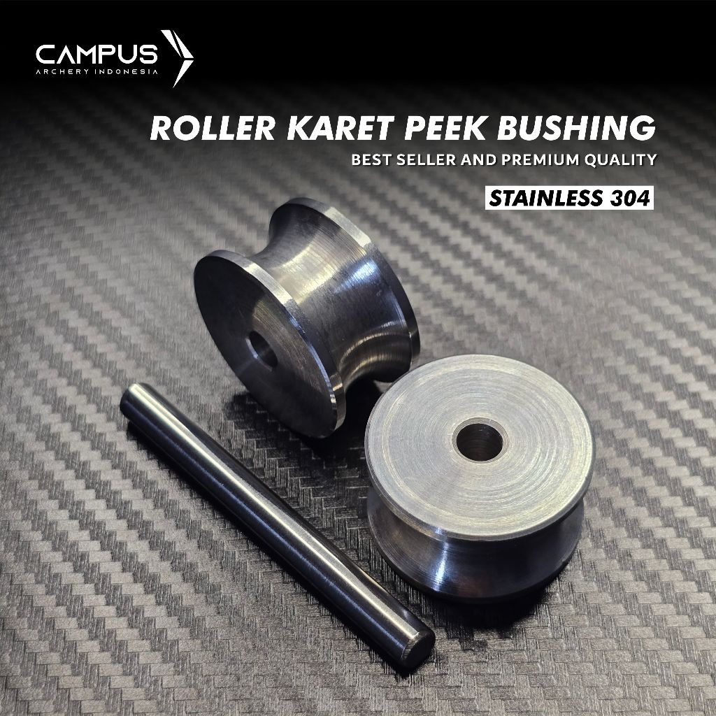 Jual ROLLER KARET PEEK BUSHING INVERTER FULL STAINLESS 304 HEAVY DUTY ...