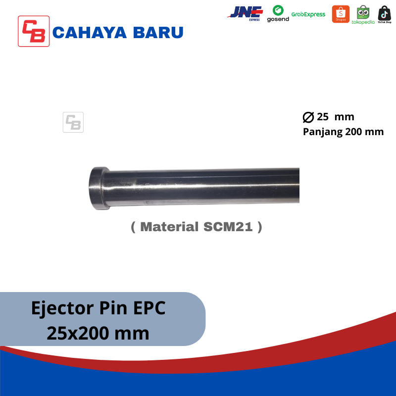 Jual Ejector Pin EPC 25x200 mm ( Material SCM21 ) | Shopee Indonesia