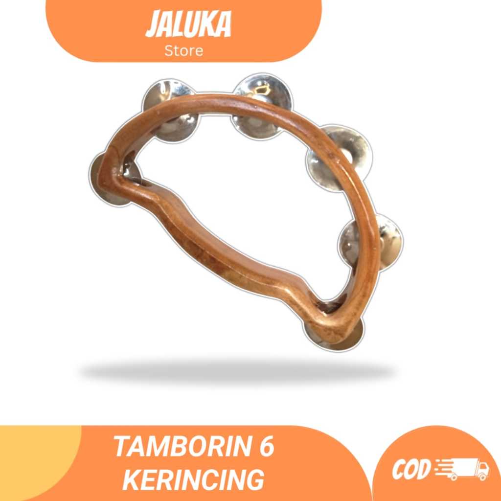 Jual Tamborin / Tambourine Sabit 6 Kerincing Alat Musik Tradisional ...
