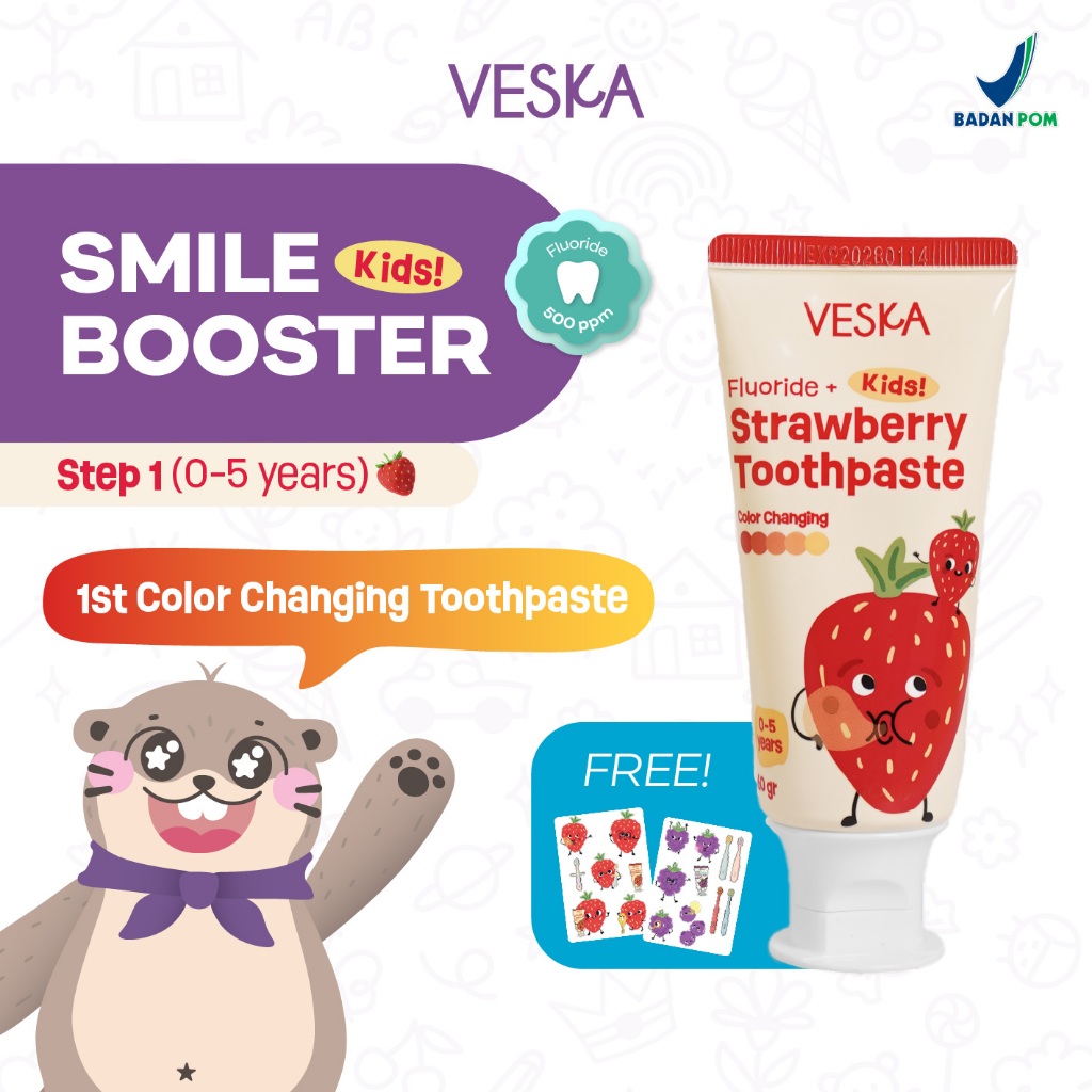 Jual Veska by LEKA - Smile Booster Pasta Gigi Anak | Shopee Indonesia
