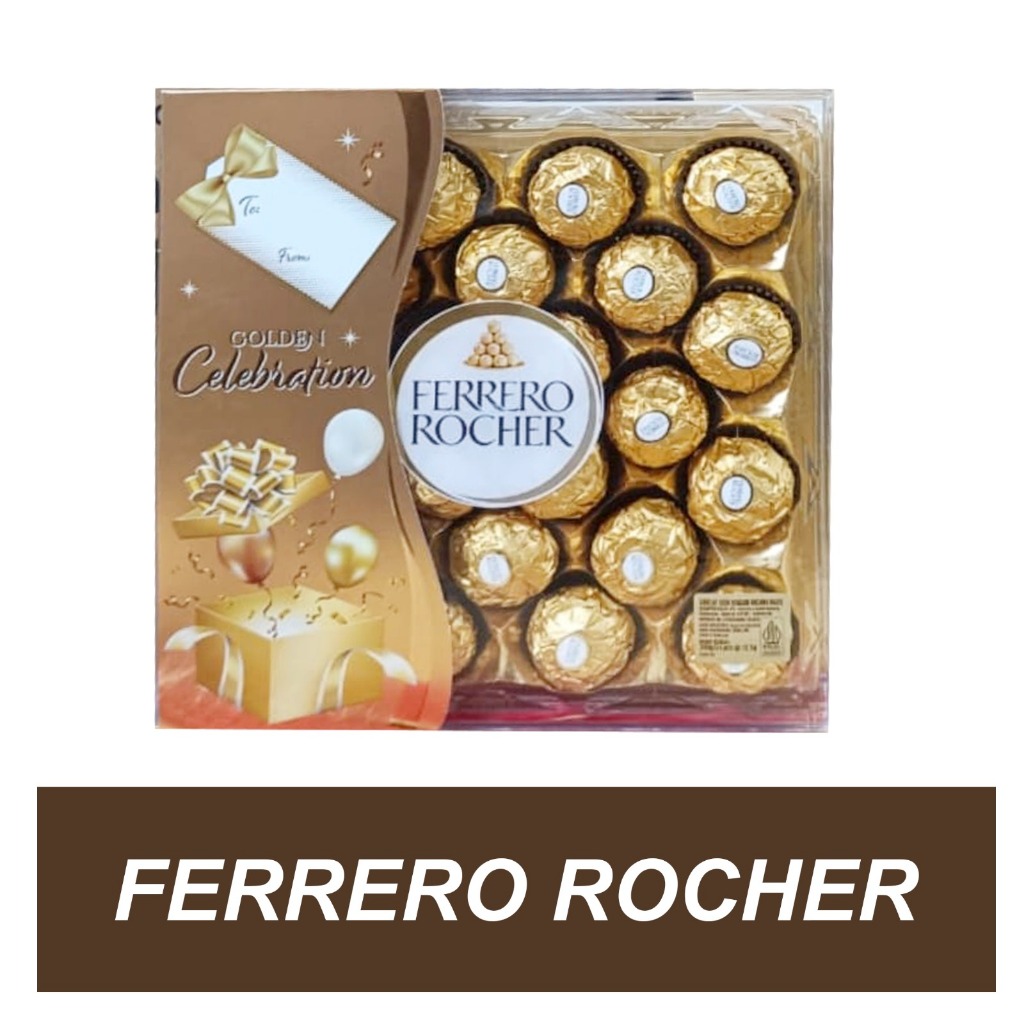 Jual Ferrero Rocher Premium Coklat 24 pcs + Cover Golden Celebrations ...