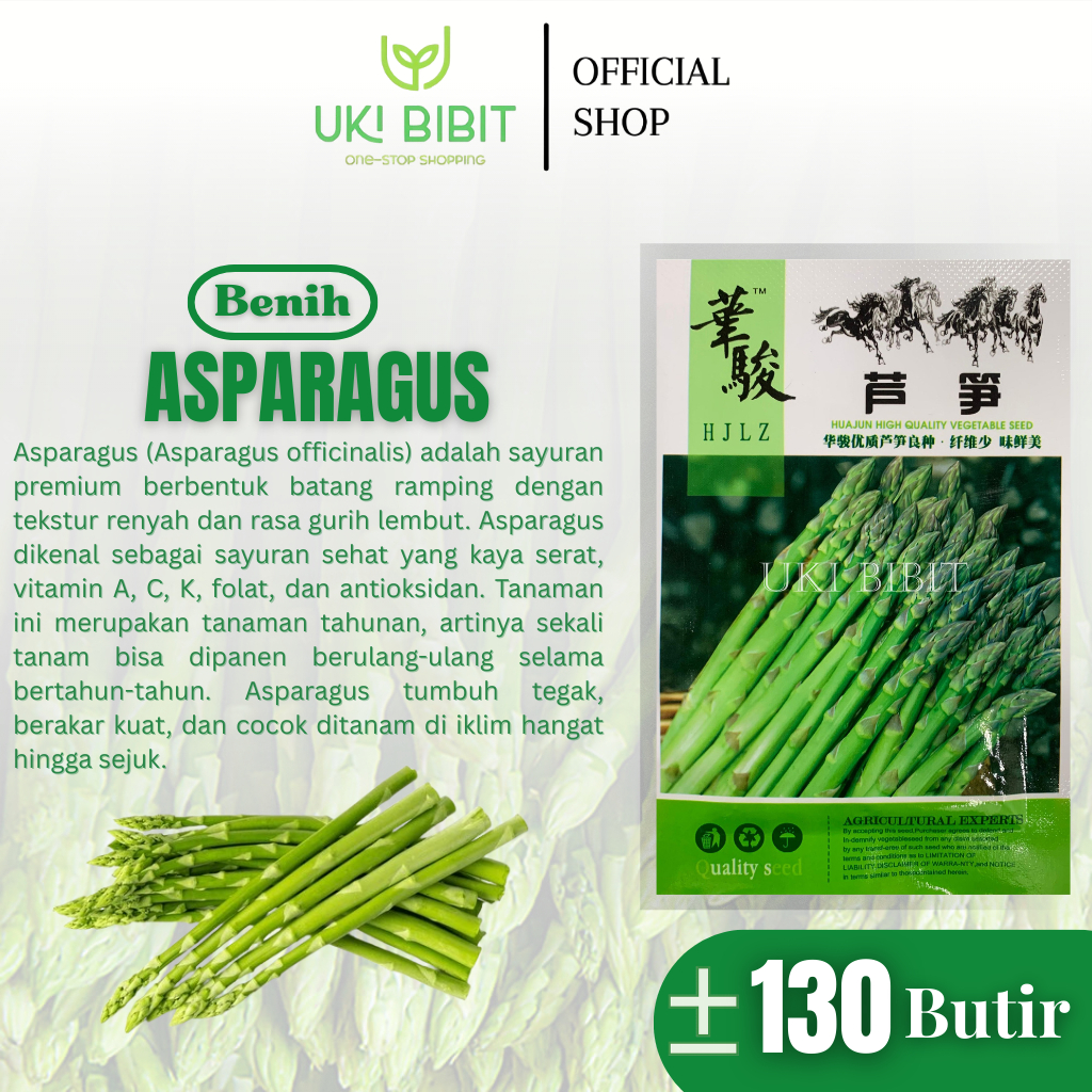 Jual Kemasan Original | Benih Biji Asparagus | Mary Washington ...